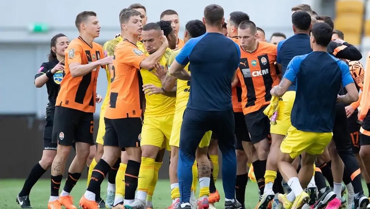 Шахтар СК Дніпро 1 УАФ покарала учасників масової бійки у чемпіонському поєдинку — Спорт 24